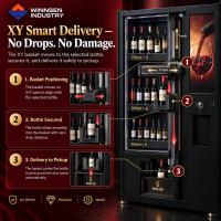 China Winnsen Wine Vending Machine for Hotel Lobby Restaurant Bar Self Service Premium Drinks for sale