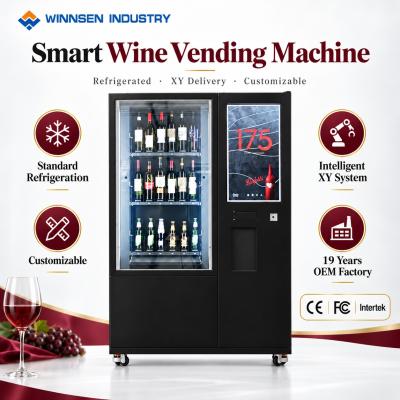 China Winnsen Refrigerated Wine Vending Machine Commercial Smart Self Service Retail for sale
