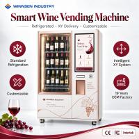 China Winnsen Outdoor Weather Resistant Wine Vending Machine Cold Storage Touch Screen Operation for sale