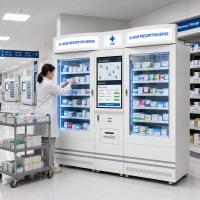China Winnsen Dual Large Capacity Medicine Pickup Locker Multi Ward Network for Teaching Hospital for sale