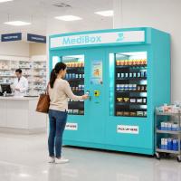 China Winnsen Dual Pharmacy Vending Machine Large Capacity Medicine Kiosk for Hospital Pharmacy for sale