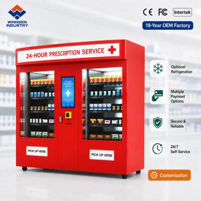 China Winnsen Campus Pharmacy Vending Machine 24H Medicine Dispenser for School Health Center for sale