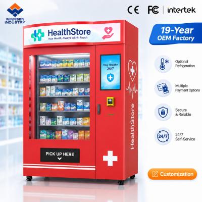 China Winnsen Hospital Pharmacy Vending Machine Self Service Medicine Dispenser Elevator Delivery for Emergency for sale