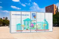 China Steel Parcel Delivery Lockers Logistics Parcel Collection Lockers with Touch Screen for sale