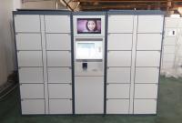 China Supermarket Colourful Storage Locker Luggage With 15 Inch Adertising Touch Screen for sale