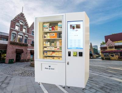 China 22 Touch Screen Self-Service Mini Mart Vending Machine Cold Drinks Food Fruit Use for sale