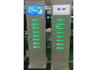 China Malls Event Digital Lockable Cell Phone Charging Station Kiosk Tower Secured Lockers Ads Screen Uv Light for sale
