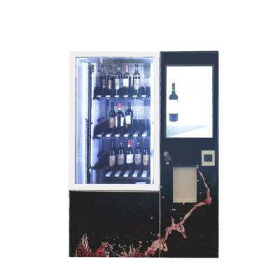 China Wine Beer Cola Bottle Juice Automatic Vending Machine Kiosk With Touch Screen and Refrigerator for sale