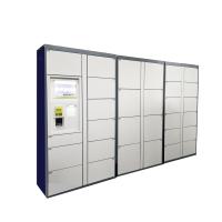 China 15 Inch Touch Screen 24 Hours Drop Off Pick Up Laundry Locker Accept Coin Coin Bill Credit Card for sale