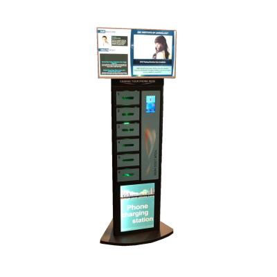 China Fast Charge Cell Phone Charging Stations For Airport , RFID Operated Glass Door Locker for sale