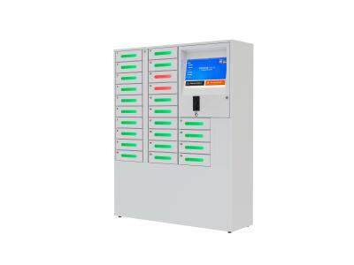 China Remote Advertising Vertical Cell Phone Station Network Digital Signage 24 doors for sale