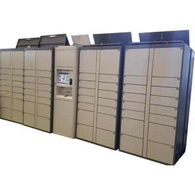 China Ocean Park Coin Access Rental Baggage Locker With Advertising Function And Remote Control System for sale