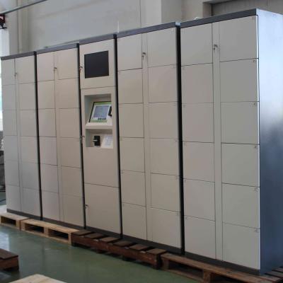 China 24 Doors Safe Steel Luggage Lockers , Smart Electronic Locker CE / FCC for sale