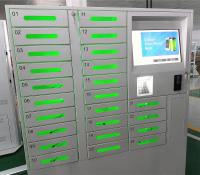 China Floor Standing Cell Phone Charging Stations With 19 Inch LCD For All Phones for sale