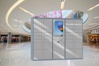 China Smart Rental Luggage Lockers with Advertising Screen For Supermarket with Camera Option Credit Card Payment for sale