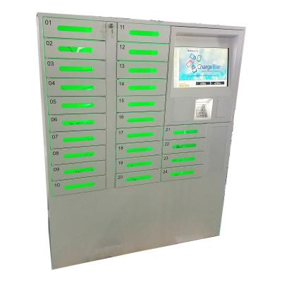 China Customised Public Coin Operated Mobile Phone Charging Station Kiosk Multiple Doors for sale