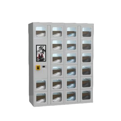 China 24 Hours Formal Shoes Bags Coin Vending Machine for sale