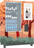 China Whiskey Multiple Payment Glass Bottle Vending Machine With Conveyor Elevator for sale
