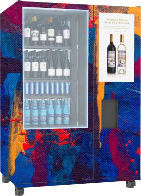 China Smart Red Wine Vending Machine With Security Camera for sale