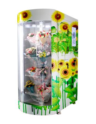 China Big 24 Box Storage Hibiscus Bouquet Vending Machine for sale