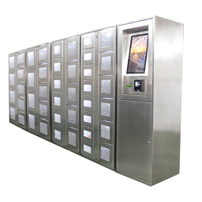 China France Stainless Steel Vending Lockers With Credit Card Reader for sale