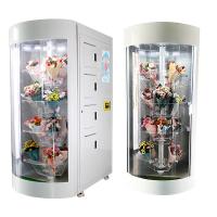 China High End Fresh Flower Vending Machine Cold Rolled Steel With LCD Touch Screen for sale