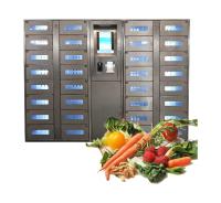 China Intelligent Food Vegetable Vending Locker Machine 24 Hour Self Service for sale