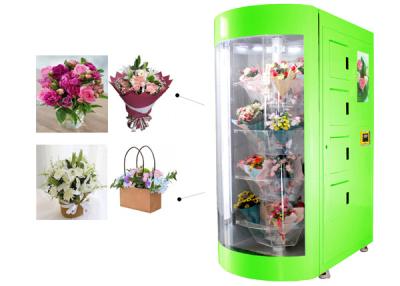 China Indoor Outdoor Use High-end Intelligent Flower Vending Machine with Transparent Glass Window and Remote Control for sale