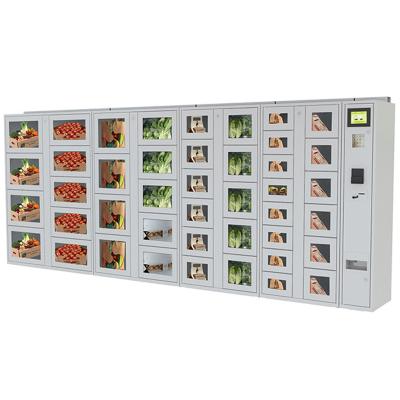 China Vegetable Vending Locker With Credit Card Payment Indoor Use Remote Platform for sale