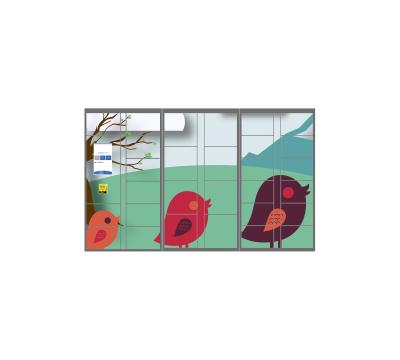 China QR Code Scanner Parcel Delivery Locker Outdoor With Smart Control System for sale