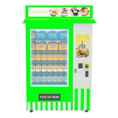 China Refrigerated Cupcake Vending Machine Cooling System With Conveyor Belt Tray for sale