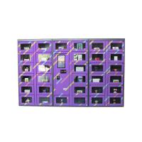 China Credit Card Operated Vending Locker With Touch Screen Transparent Doors for sale