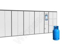 China Smart Outdoor LPG LNG Vending Locker Gas Exchange Cylinder Click And Collect Credit Card Payment for sale