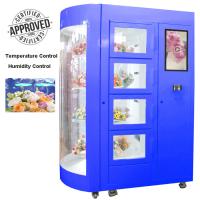 China Winnsen Refrigerated Humidified Flower Bouquet Vending Machine With Cooling System And Transparent Shelf for sale