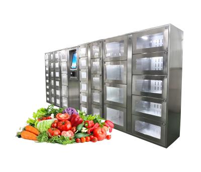 China Food Vegetable Vending Locker Machine 18.5