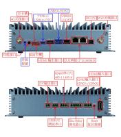 China RK3588 AI Edge Computing Box 1000M Two Ethernet Industrial Personal Computer AI Boxes for sale