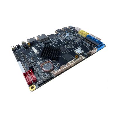 China Debian Motherboard with 8K Decoding Resolution 32G EMMC (64G/128G Optional) and RTC Real Time Clock for Financial Display Applications for sale
