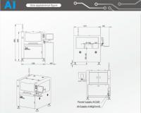 China A1 3KW Visual Solder Paste Printer 0.4-6mm PCB Screen Printer for sale
