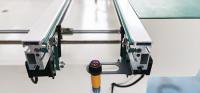 China 70KG 330*250mm PCB Conveyor Adjustable Oblate Belt SMT Buffer for sale
