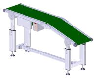 China 12M PCB SMT Production Line 400mm 500mm Width Green PVC ESD Belt Conveyor for sale
