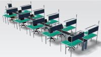 China 300mm 400mm Width Flat Belt Conveyor Aluminium Profile Frame For LED Products for sale