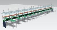 China 300mm 400mm Width Flat Belt Conveyor Aluminium Profile Frame For LED Products for sale