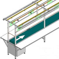 China PLC Repair Welding PCB Belt Conveyor 750m height PCB Transfer Conveyor for sale