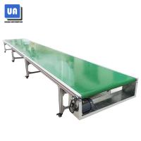China 12M PCB SMT Production Line 400mm 500mm Width Green PVC ESD Belt Conveyor for sale