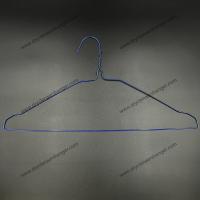 China Upgrade Your Dry Cleaning Services With 16inch 40cm Dry Cleaner Wire Hangers In Blue for sale