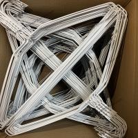 China Multi-Purpose Dry Cleaner Wire Hangers Versatility Yes 21g Per Pcs White Or Blue for sale