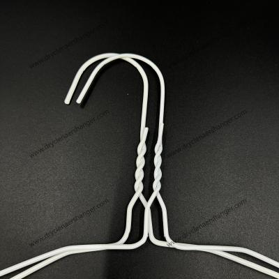 China Cost Effective 21g Dry Cleaner Wire Hangers With 1.9mm Wire For 500pcs Per Box for sale