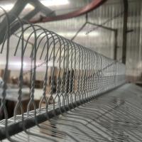 China Blue Powder Coated Laundry Wire Hanger for sale