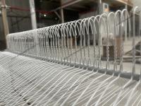China 1.9mm White Color Laundry Wire Hanger 16 Inch Notched Shape for sale