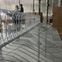 China 16 Inch 1.9mm Steel Hangers Cleaners Blue color low price in Bulk for sale